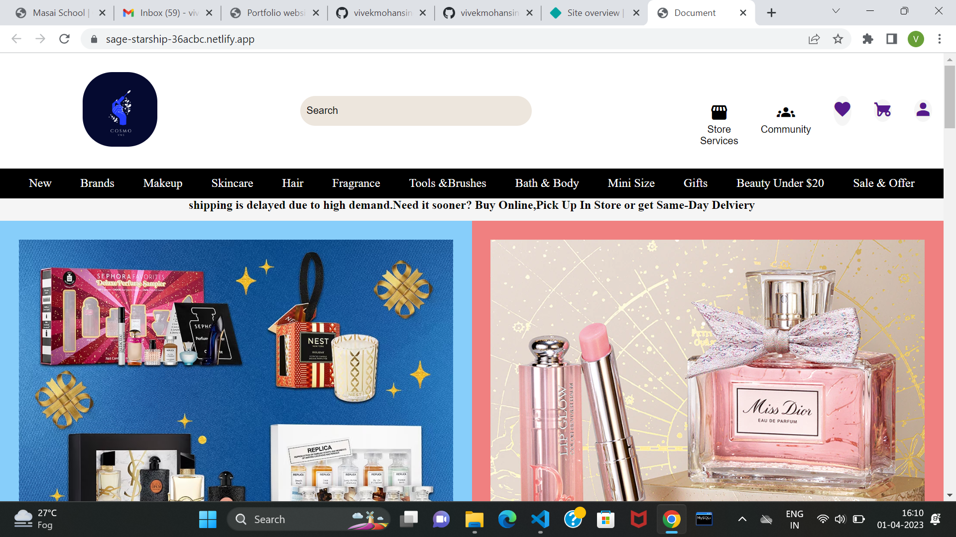 Portfolio website